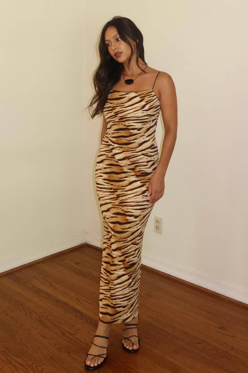 Tiger Midi Dress : TIGER / S – Umber Shoppe