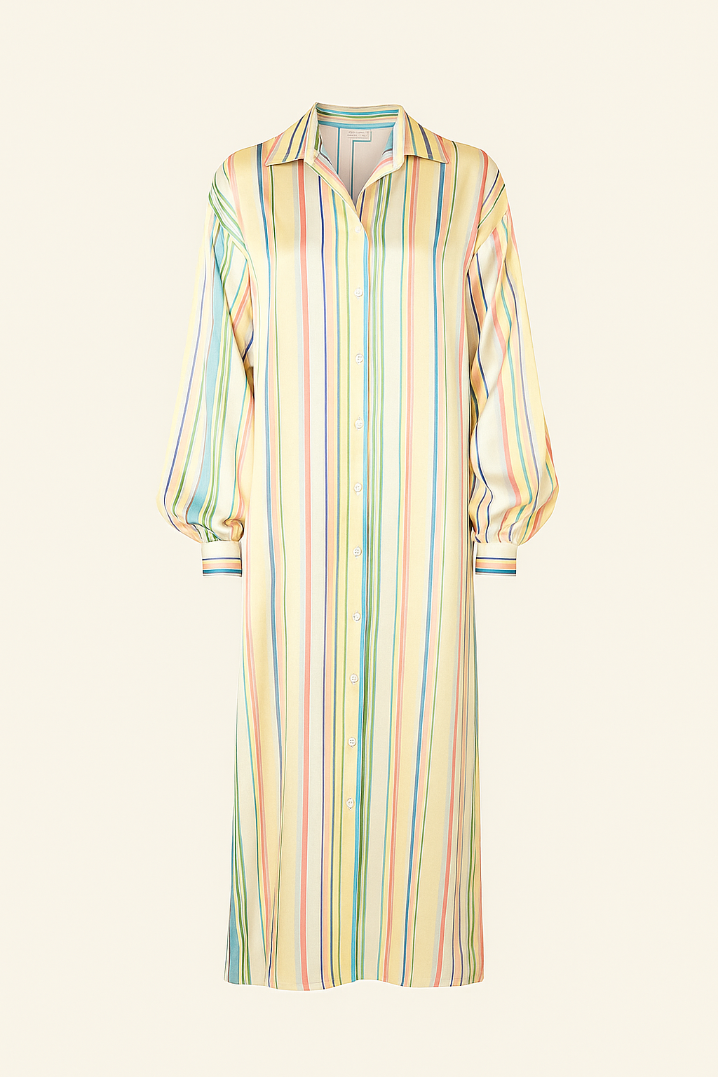 Vintage Satin Striped Dress | Umber